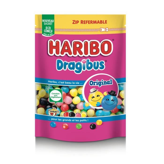 LOT DE 4 - HARIBO - Bonbons Dragibus - Bonbons - paquet de 220 g ...