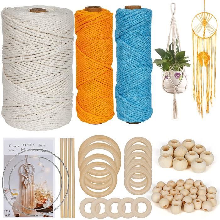 Fil Et Corde De Perlage - Limics24 - Macramé Naturel Macrame Kit ...