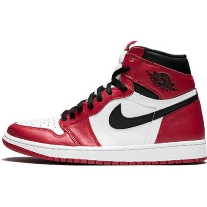 Basket x Jor.danx 1 Retro High Chaussures de Running Femme Homme-rouge ...