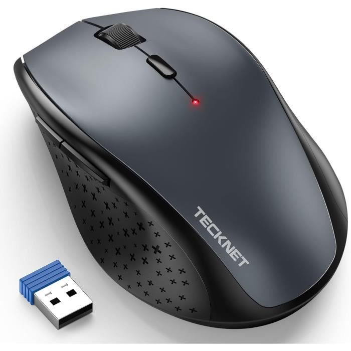 Souris Sans Fil 4800 Dpi, Classique Ergonomique Silencieuse Souris ...