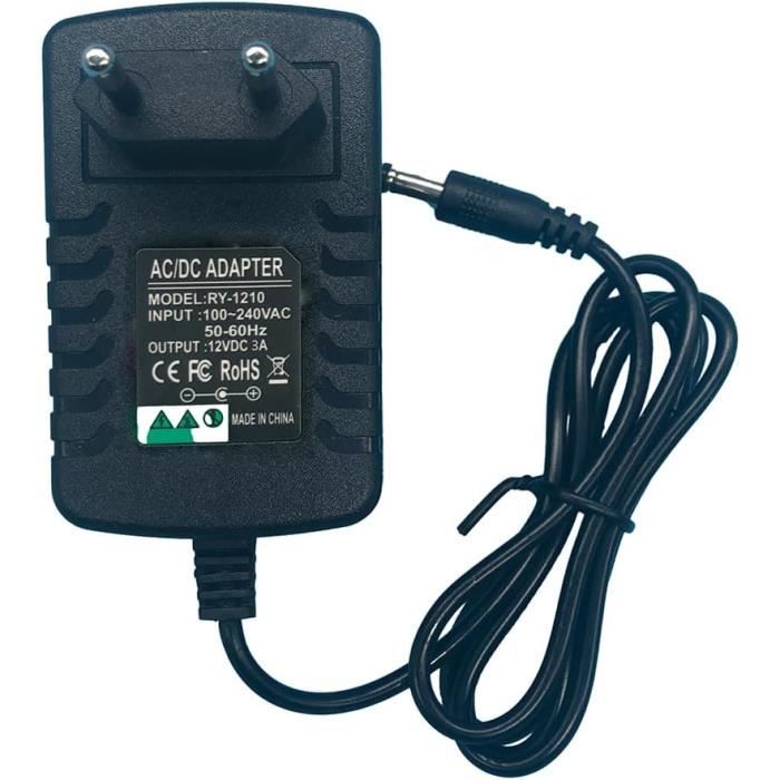 36W Adaptateur Secteur 12V 3A Universel Alimentation Ac 100-240V Bloc D ...