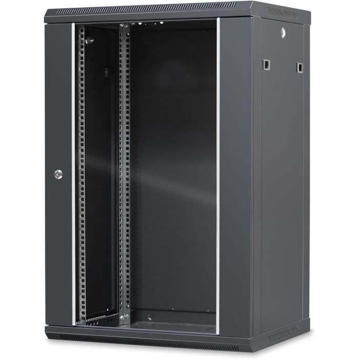 37405M Coffret Armoire Réseau 19 Pouces 18U \U2013 L 600 X P 450 X H ...