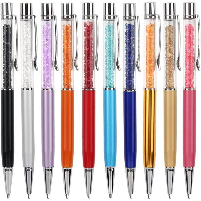 Stylos Bille Stylo À Bille Diamant Métal Encre Noire Stylos Pour École ...