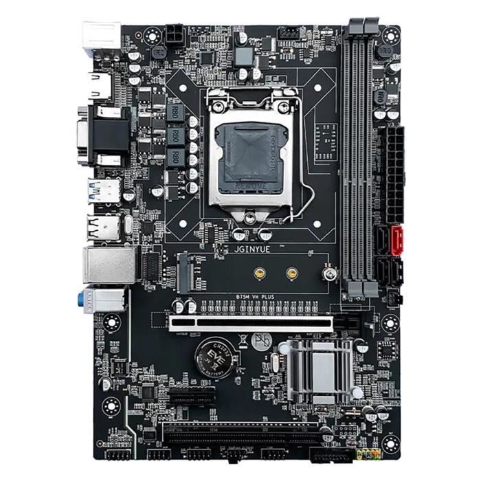 JGINYUE B75M-VH plus Carte MèRe D'Ordinateur B75 Micro-ATX LGA1155 ...