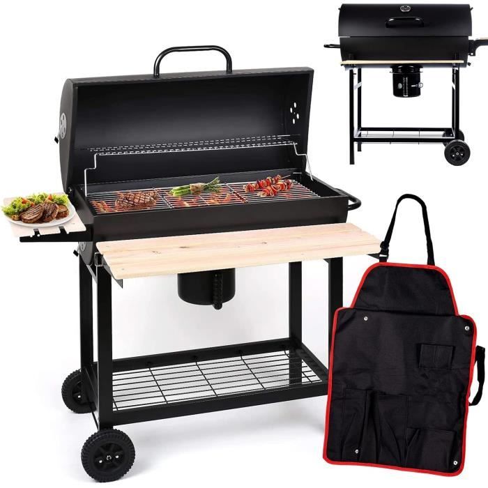 GrillMaster BigBend Rond GM2020 Baril +Tablier, Barbecue De Jardin ...