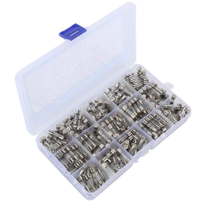SURENHAP Assortiment de fusibles en verre 300pcs Fusible en Verre Ignifuge Bonne Isolation Kit d ...