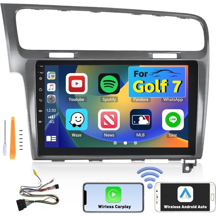 Android Autoradio Pour Vw Golf 7 (2013-2018) Apple Carplay Sans Fil ...