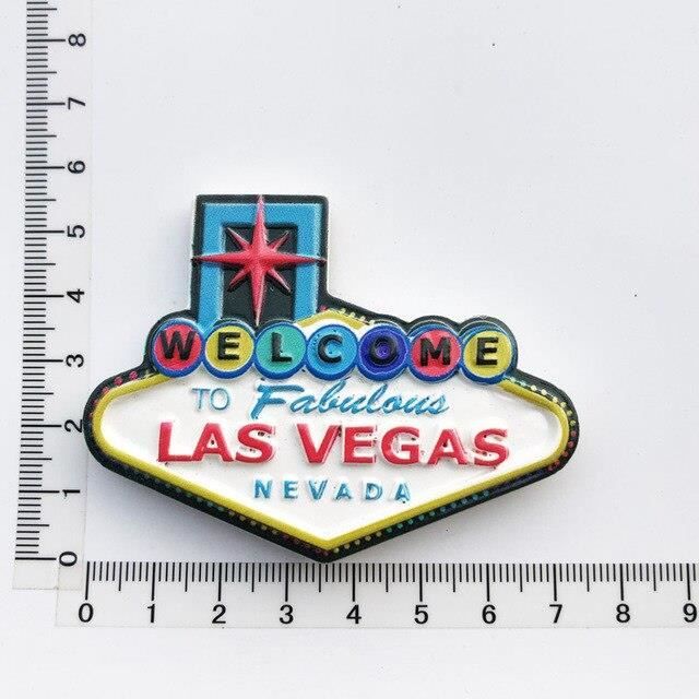 MAGNETS,Las vegas 6--Aimant de réfrigérateur de tourisme du monde ...