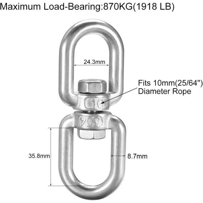 M10 Tourbillon Rotatif à roulement à Billes en Acier Inoxydable ...