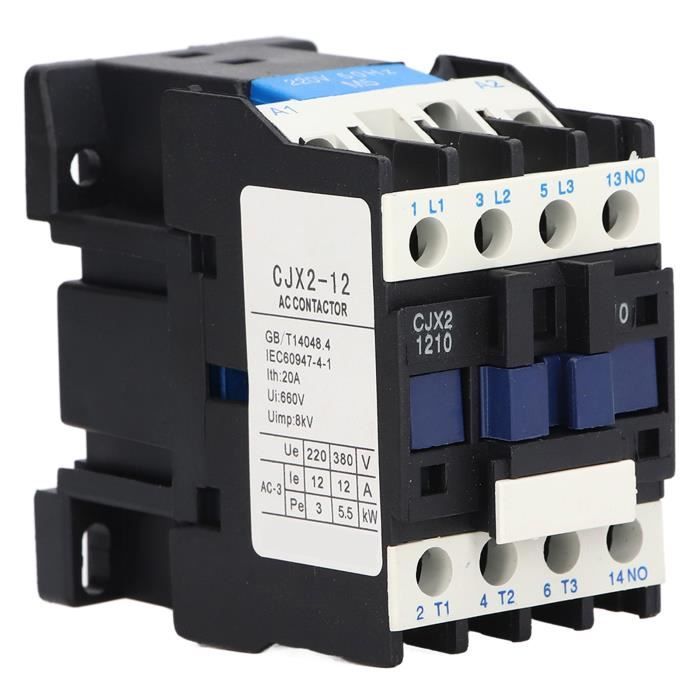 Contacteur AC - VBESTLIFE - CJX2-1210 - 12 A - Coque ignifuge - Installation facile - Cdiscount ...