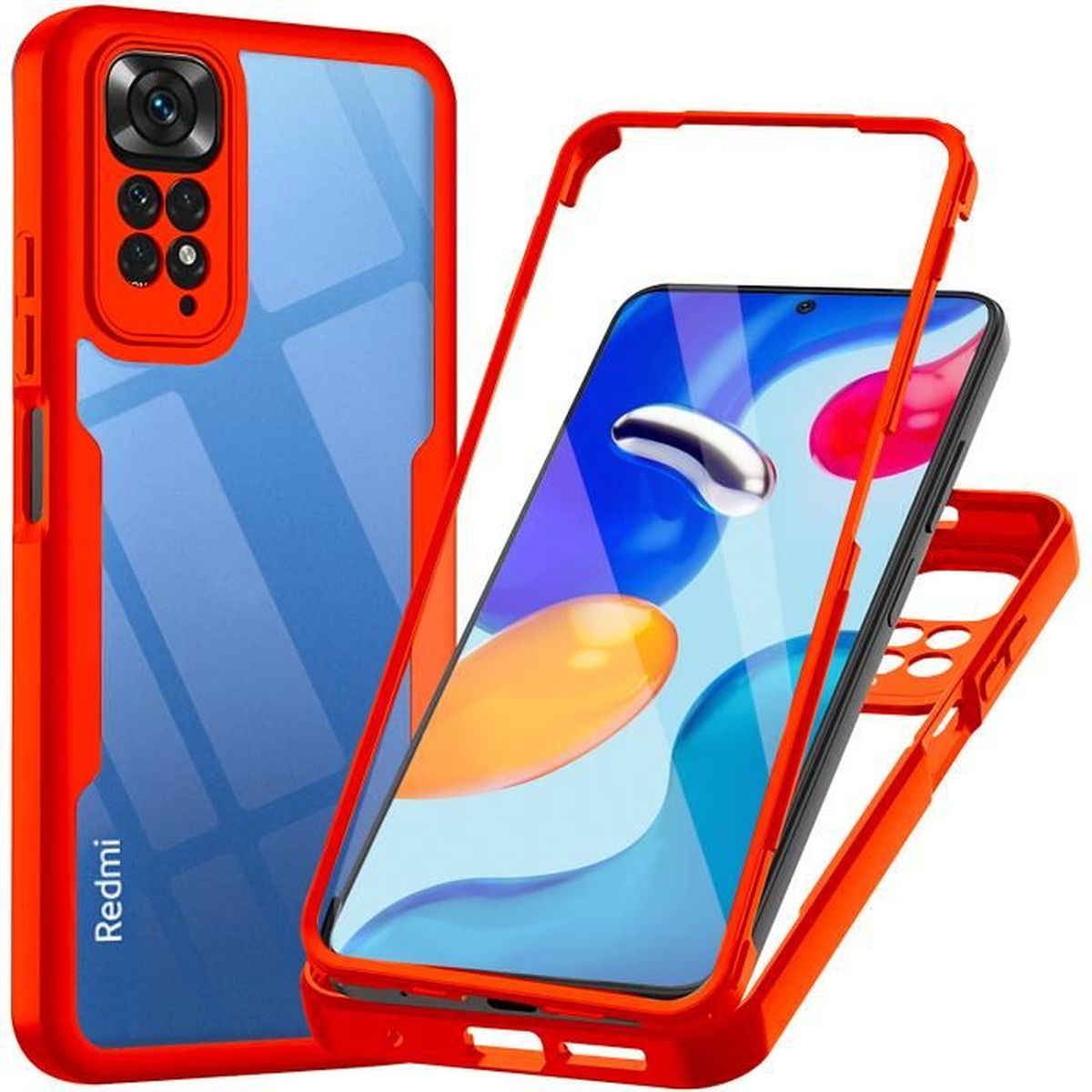 Coque Xiaomi Redmi Note 11 11s Protection Intégrale En 2 Parties Avant