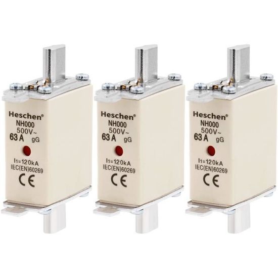 Nh Fuse Link Nh000 63A Gg, Indicateur Avant, Détecteur Combiné, Lot De ...