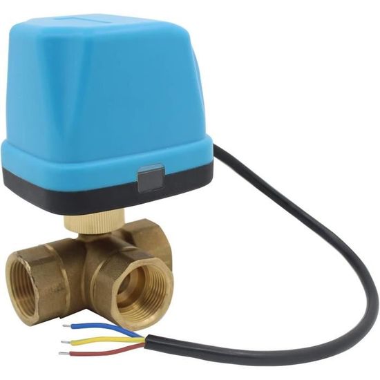 Vanne 3 Voies Motorisée 220V Electrovanne Motorisée 220V Vanne A Bille 1-2 3-4 1 1-1-4 1-1-2 ...