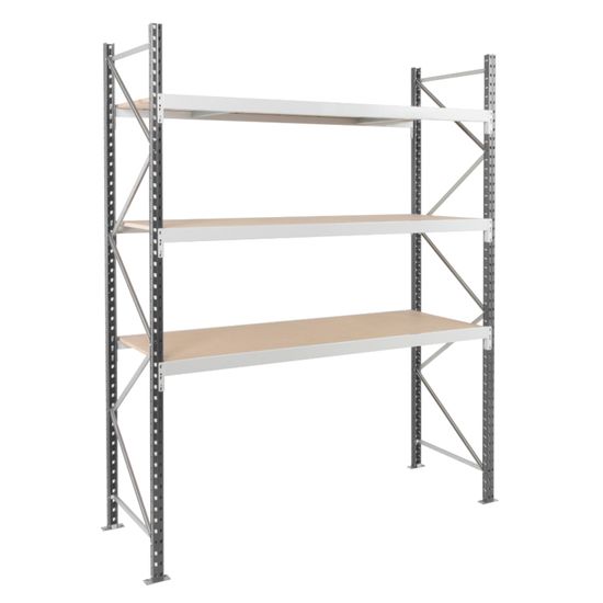 Rayonnages mi-lourd MANORGA EPSIVOLH.3000 x L.2000Prof.800 mm - Départ - 4 niveaux ...