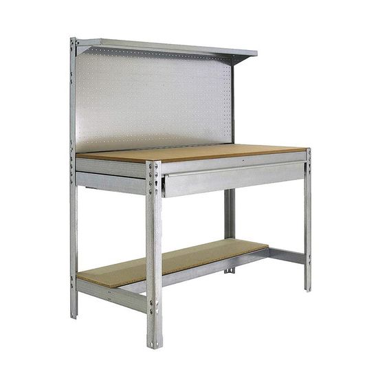 Etabli - SIMON RACK - SIMONWORK BT3 BOX 1500 GALVA/BOIS - 3 étagères - Charge 600 kg - Montage ...