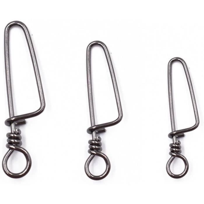 50 Pcs- 100 Pcs Agrafe Coastlock de Pêche en INOX Agraphe de Pêche à ...