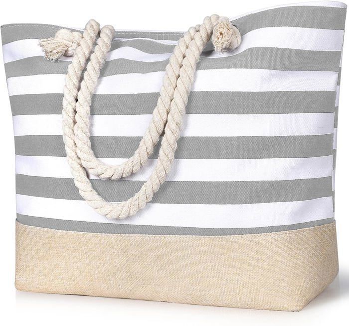 Sac de Plage,Sac de Plage Femme,Sac de Plage XXL Extra Large Famille,Grande Capacité Sac de ...
