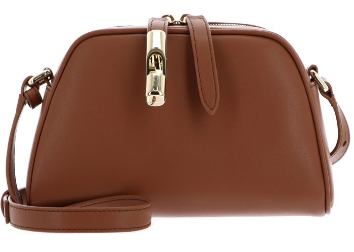 FURLA Sac à épaule bandoulière brun clair en cuir pour femme - Vitello ...