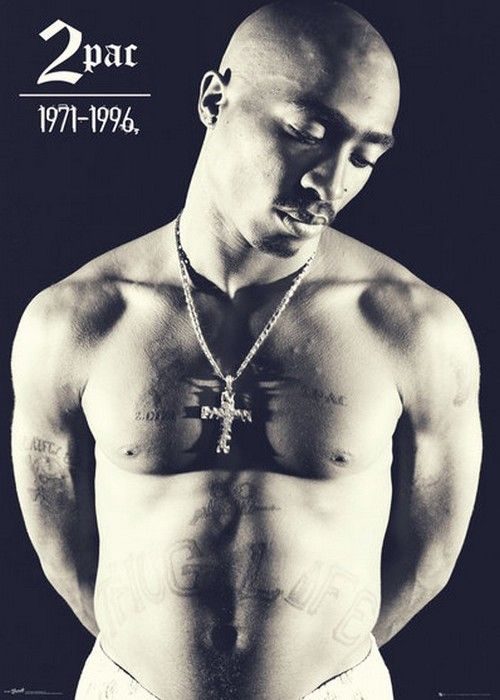 TUPAC - Cross - 61x91,5cm - Affiche / Poster - Cdiscount Maison