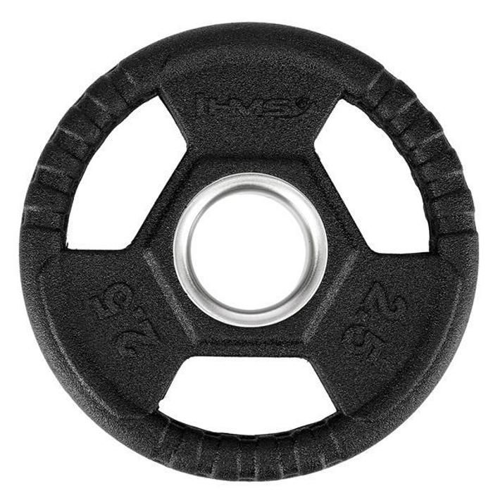 Disque de musculation - HMS - TOH02 - Acier recouvert de caoutchouc - 2 ...
