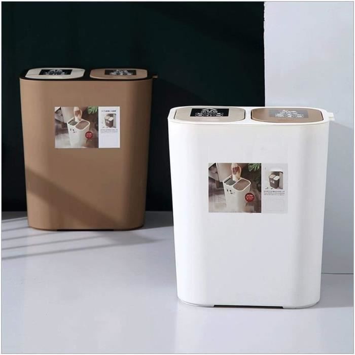 Poubelles Classification Trash Can, Double Barrel Double Couverture ...