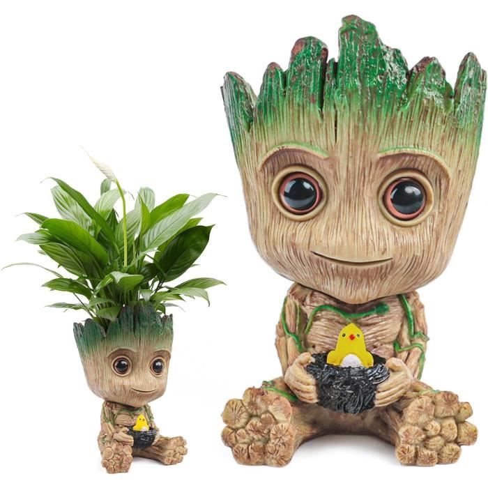 Baby Groot Pot de fleurs mignon Groot Flower Groot avec trou de ...