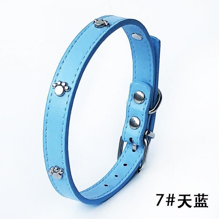 Collier en cuir réglable pour chien, accessoire pour animaux de ...