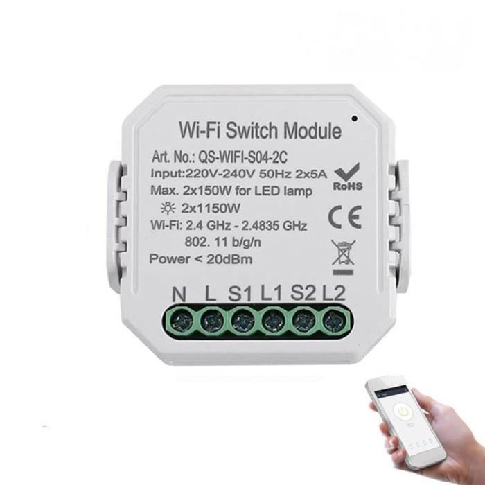 Commutateur Wifi Module Relais Smart Home Switch Télécommande Pour Domotique Diy Montage ...