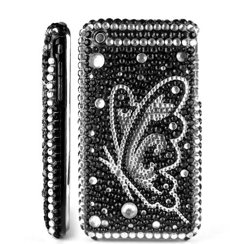 Coque strass papillon Iphone 3G/s - Blanc - Cdiscount Téléphonie