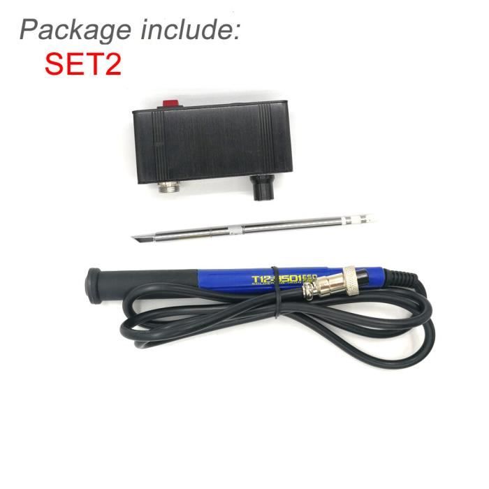 Poste a souder,MINI station de soudage numérique T12 STC OLED 942,fer à ...