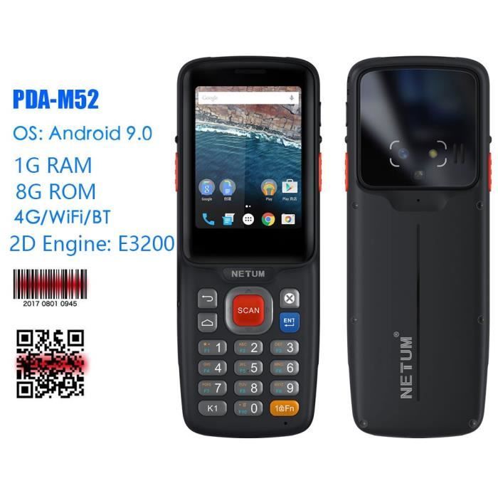 Scanner de codes-barres portable Netum PDA-M52 avec imprimante de reçus ...