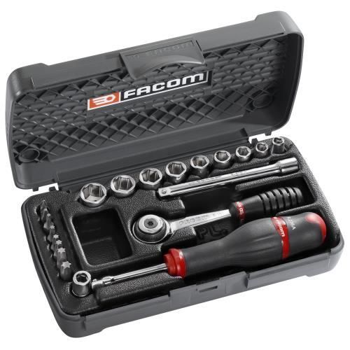 Coffret douilles 1/4" 6 pans métriques - R.3A Facom R.3A côté Passager ...