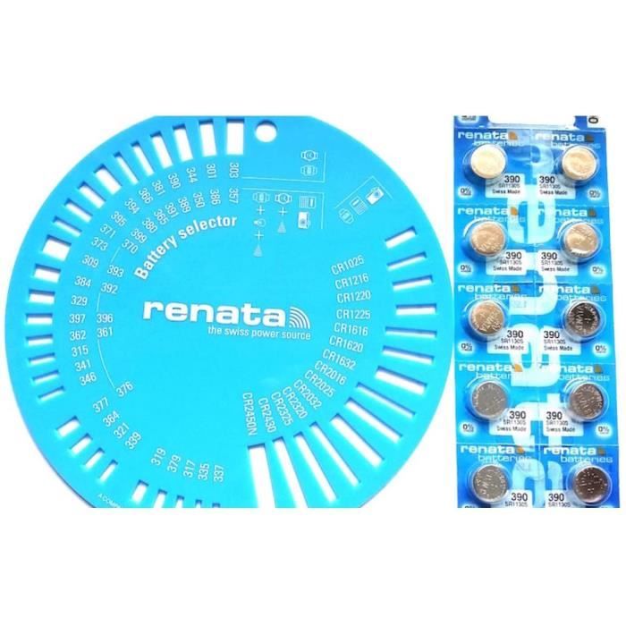 10 PILES RENATA 390 AVEC GABARIT - Cdiscount Jeux - Jouets