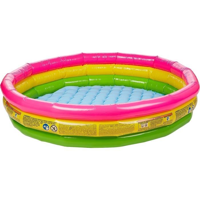 Intex - 57107NP - Pataugette Ronde Rainbow16 - Cdiscount Jeux - Jouets