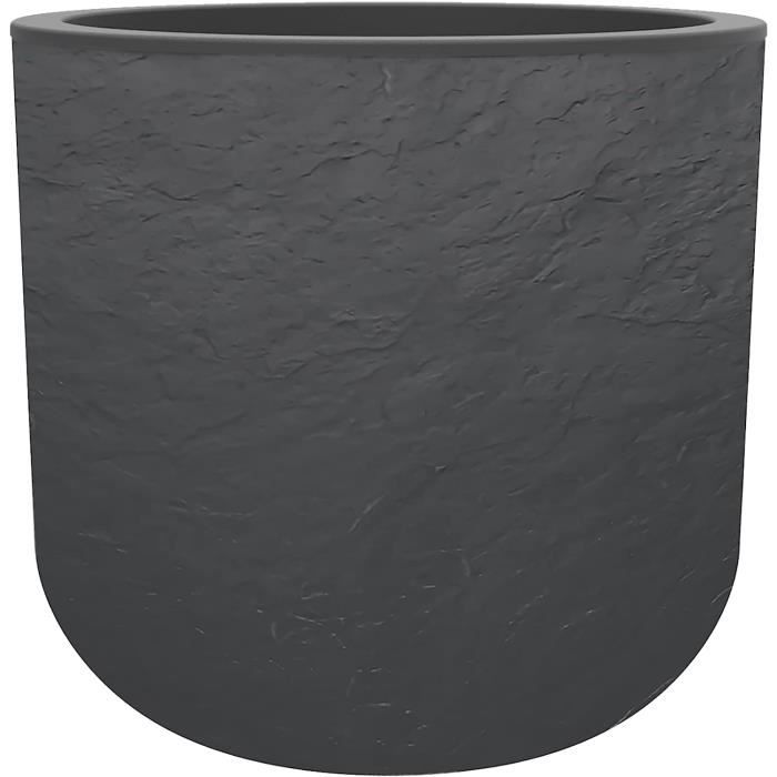 Pot Rond 50 Cm Volcania'Up 67 L - Décor Imitation Pierre - Simple Paroi ...