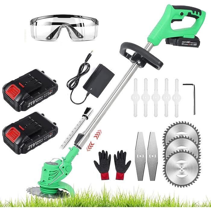 Tondeuse À Gazon Électrique Sans Fil Coupe-Bordures Tondeuse À Gazon Kit De Débroussailleuse À ...