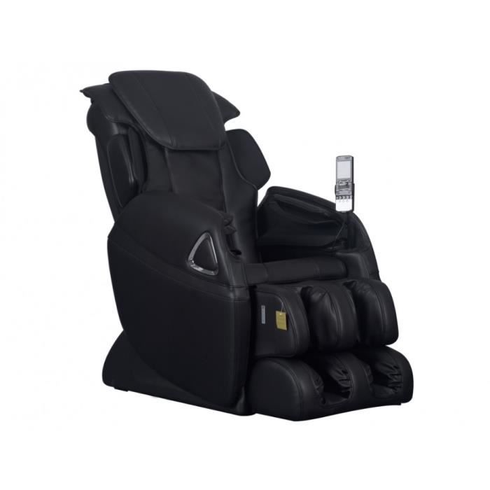 Fauteuil Massant Leto En Simili Vente Unique Noir Système Zéro