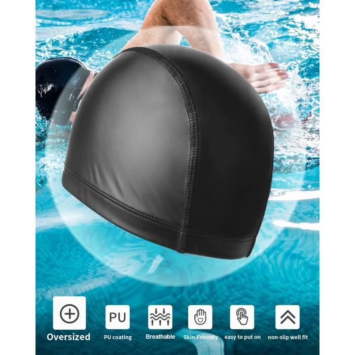 Xl-Xxl Bonnet De Bain Pour Grande Tête, Bonnet De Natation ...