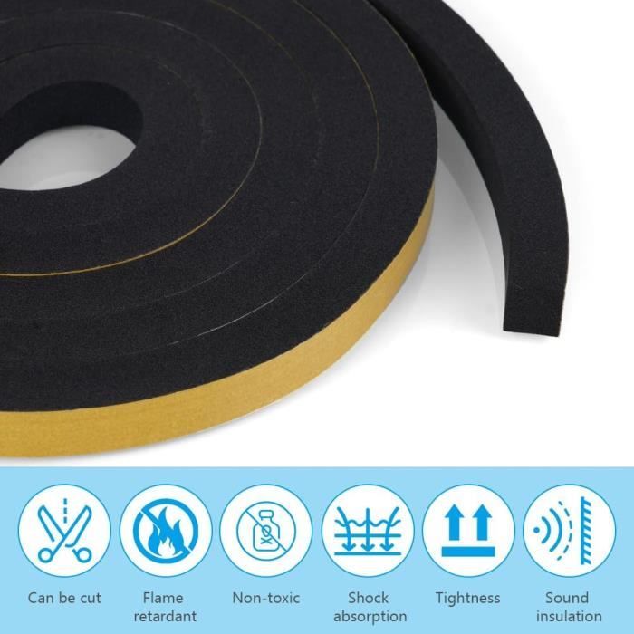 Joint Isolation Pour Porte Fenêtre, 4M Joint Porte D'Entrée Mousse ...