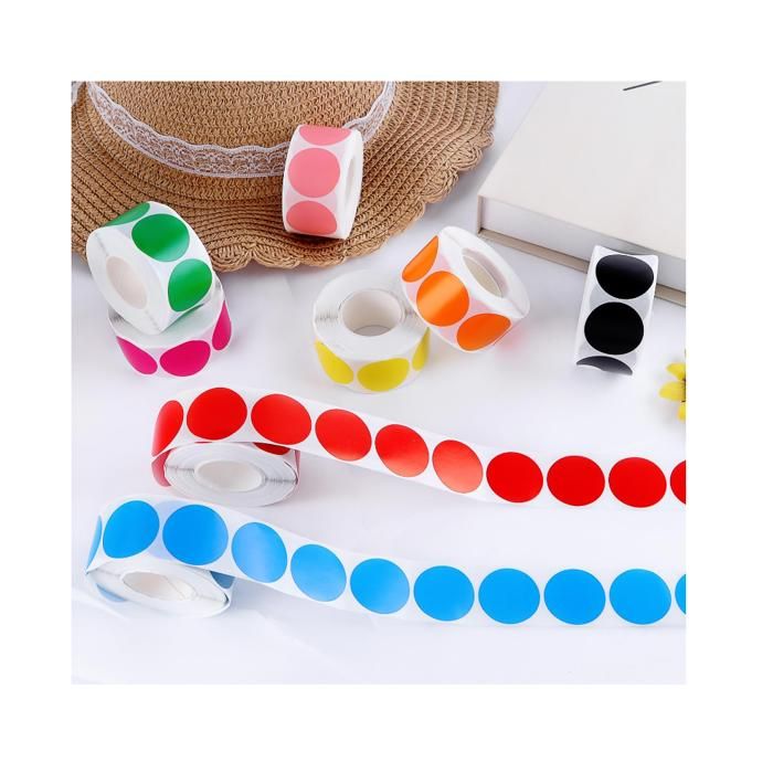 Gommettes Rondes Couleur 4000Pcs 25mm Pastilles Autocollantes pour ...