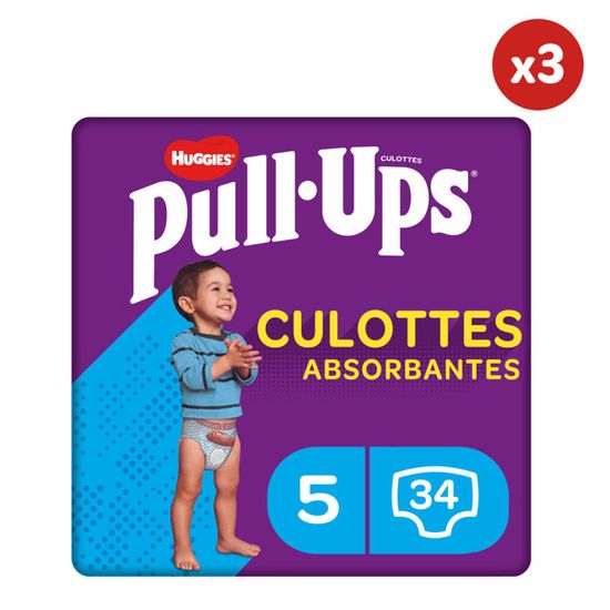 Huggies Pull-Ups Explorers Couches pour Garçon 1,5-3 Ans (3x34 ...