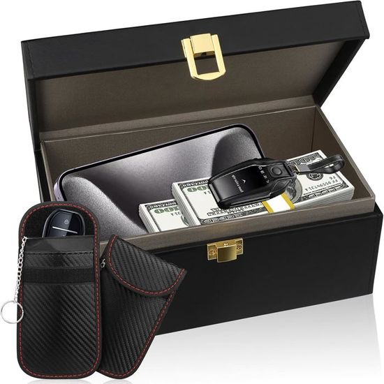 Diyife Large Box Anti RFID Car Key Set with 2 RFID Case, Keyless Go Car ...