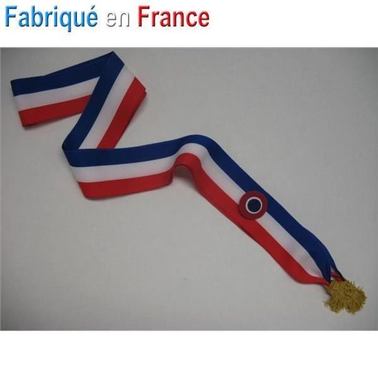 Echarpe de Maire pour déguisement, Noces d'or ou autres - Cdiscount ...
