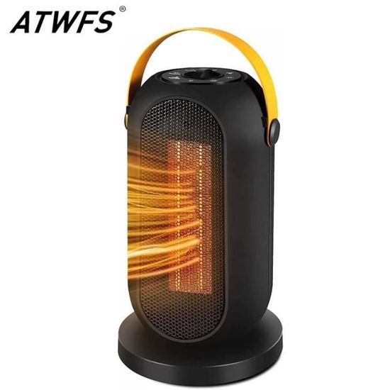 Radiateur électrique Portable à tête mobile - UE - Mini - Noir ...