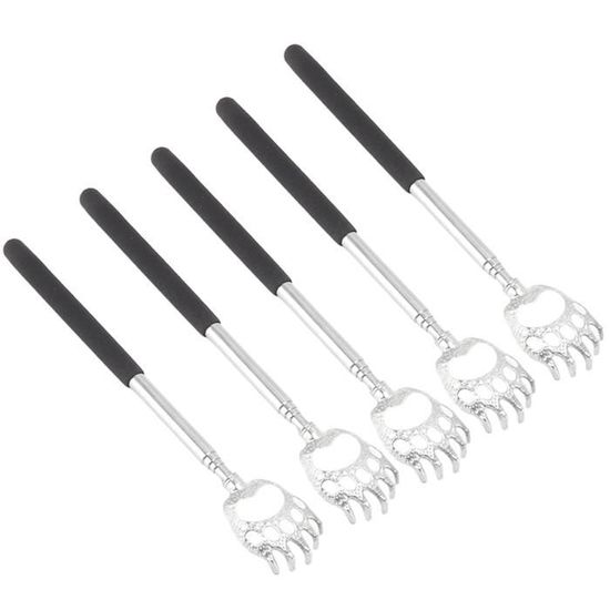 Grattoir dos en métal extensible FDIT - 5Pcs Gratte Dos Télescopique ...
