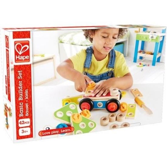 Jeu de construction - HAPE - E3080 - 42 pièces et connecteurs - pour enfants de 3 ans et plus ...