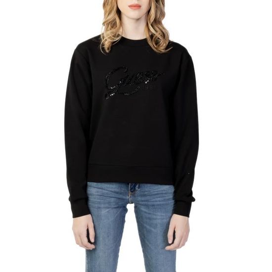 GUESS Chandail Femme Noir Coton GR68657 Noir - Cdiscount Prêt-à-Porter