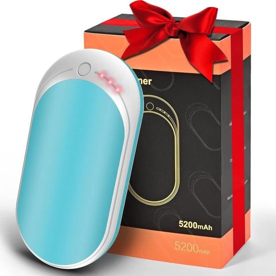Chauffe Main Rechargeable, Chaufferette Main Electrique USB, 5200 mAh 2 ...