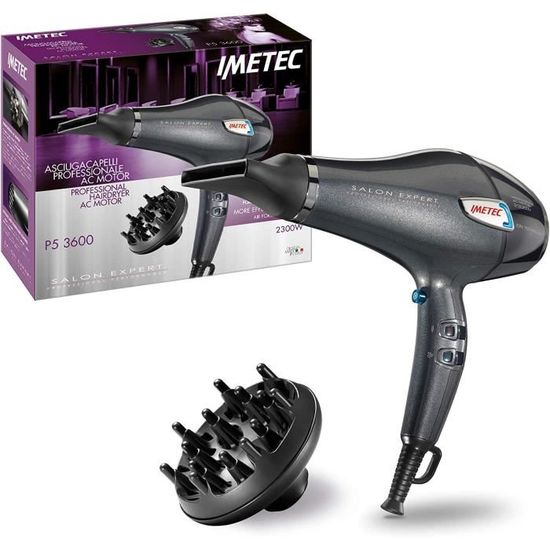 Imetec Salon Expert P5 3600 Sèche-Cheveux Professionnel, 2300 W, Grille ...