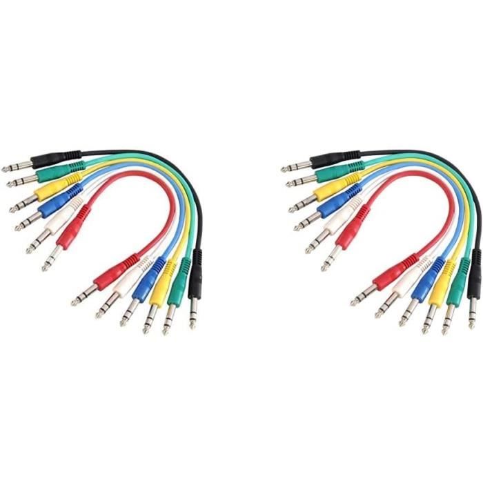 Cables Série 3 Star Set Câble de Patch Jack 6,35 mm stéréo vers Jack 6 ...